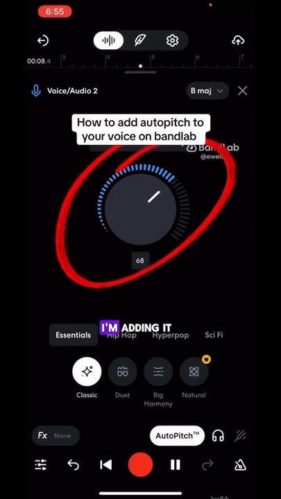 How to add autotune on bandlab mobile #bandlab #bandlabartist #bandlabpresets - YouTube