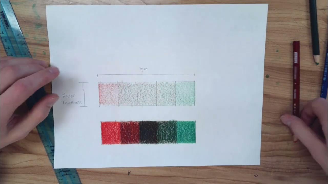 Colored Pencil Value Scale - YouTube
