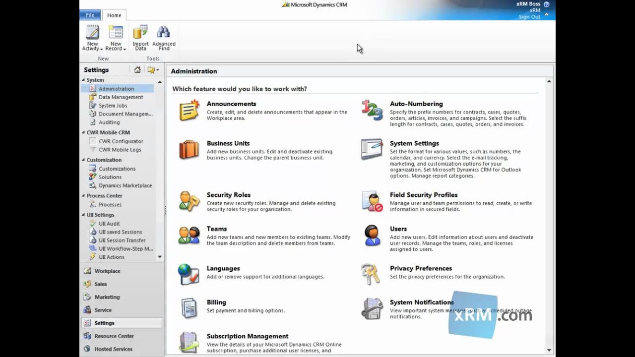System Settings General Tab - Microsoft Dynamics CRM Online - Success ...