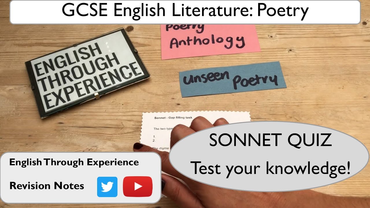 GCSE English Literature - Unseen Poetry - Poetry Anthology - Sonnet ...