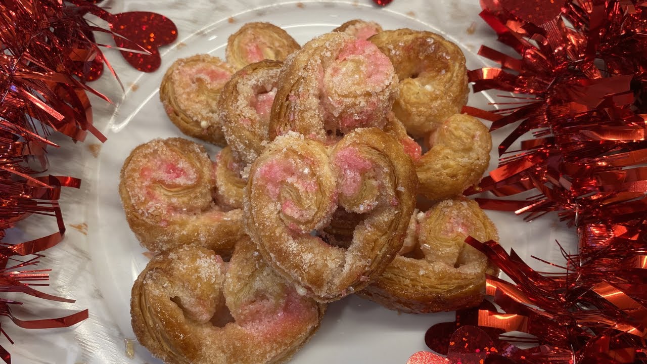 EPISODE 114: VALENTINE'S DAY HEART-SHAPED FRENCH PALMIER PASTRIES - YouTube
