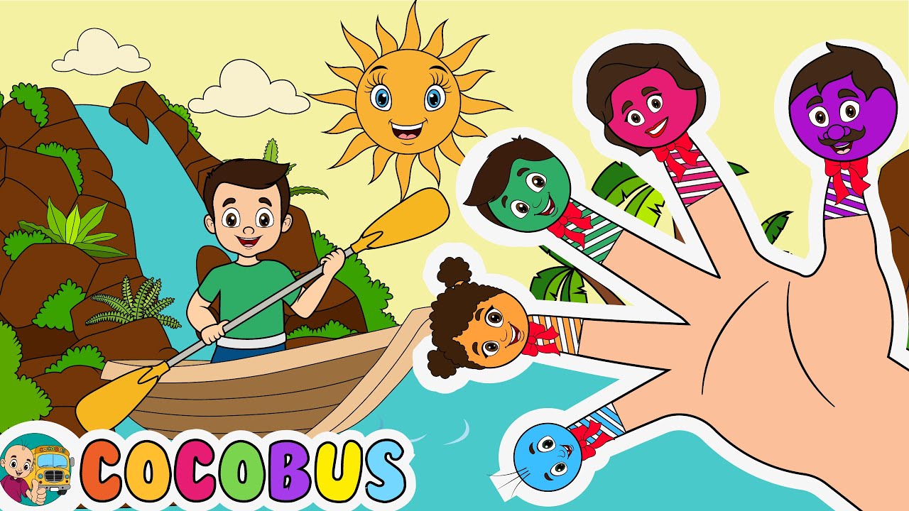 Finger Family + Row Row Row Your Boat - Nursery Rhymes & Kids Songs ...