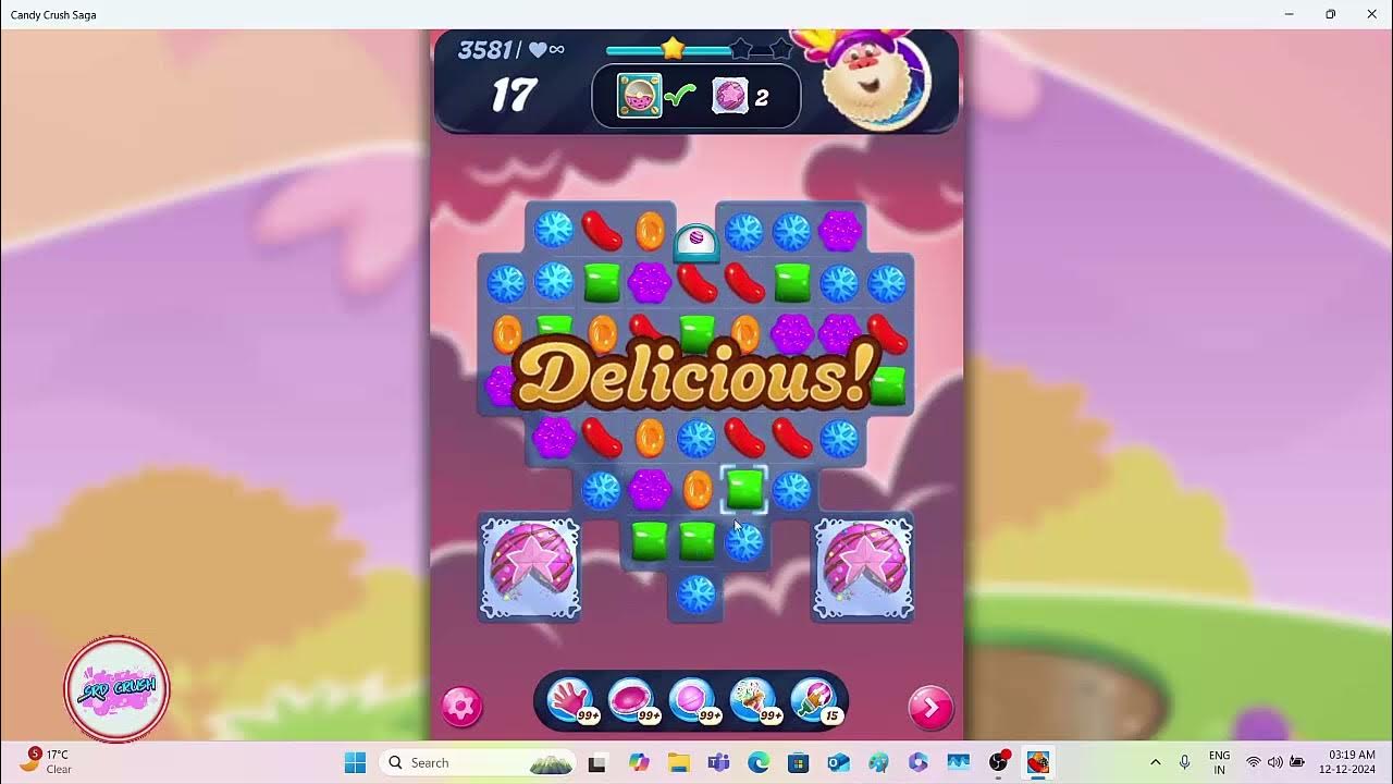 Candy Crush Saga Level 3581 NO BOOSTER - YouTube