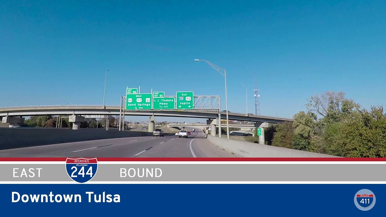 Interstate 244 East - Downtown Tulsa - Oklahoma | Drive America's ...