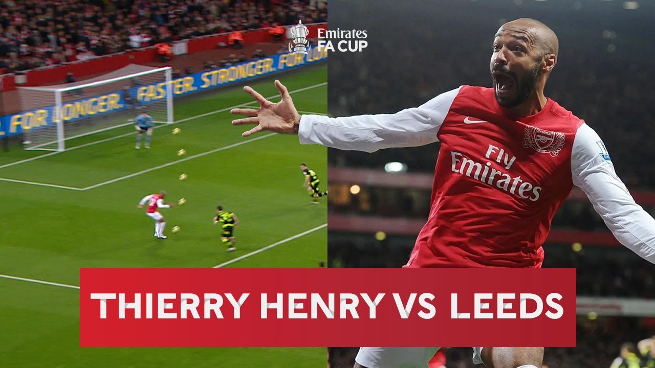 Thierry Henry Comeback Goal vs Leeds United | Legends of The Emirates ...