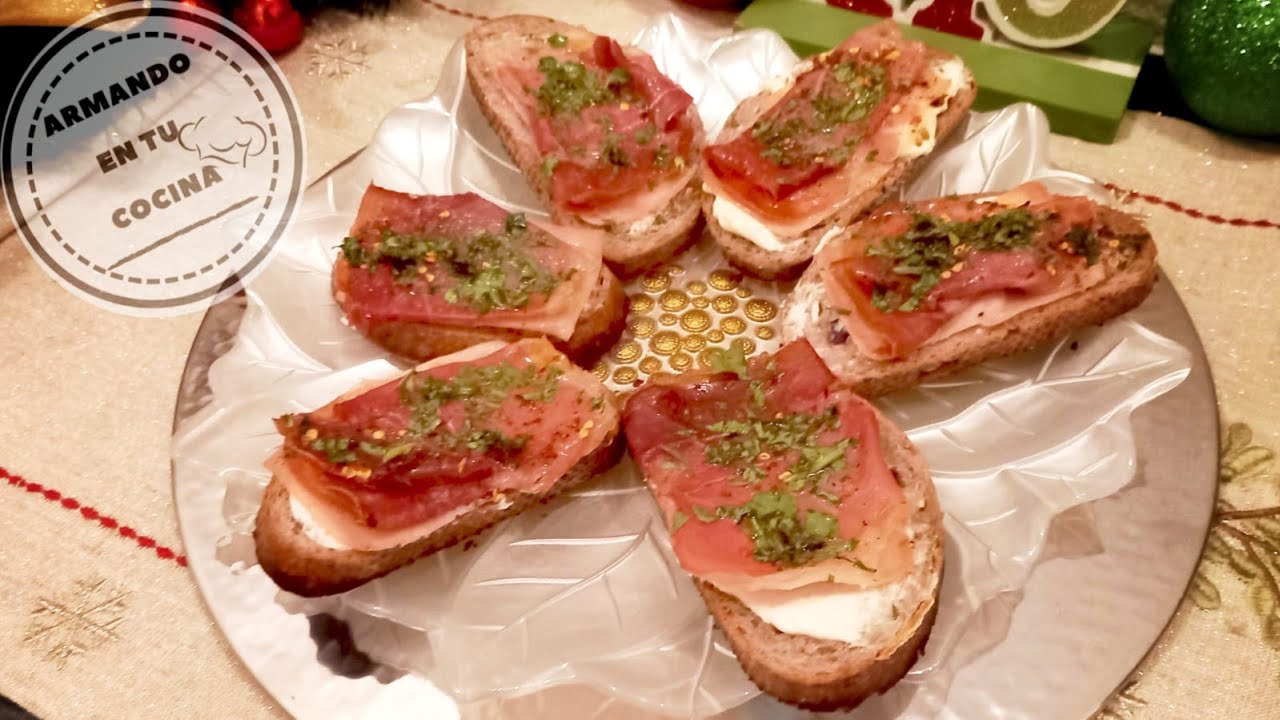 Pan Con Jamon Serrano Para Acompañar Tus Cenas - YouTube