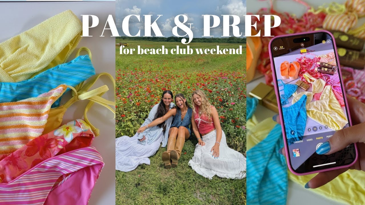 VLOG: prepare for beach weekend, flower field, new bikinis, + more ...
