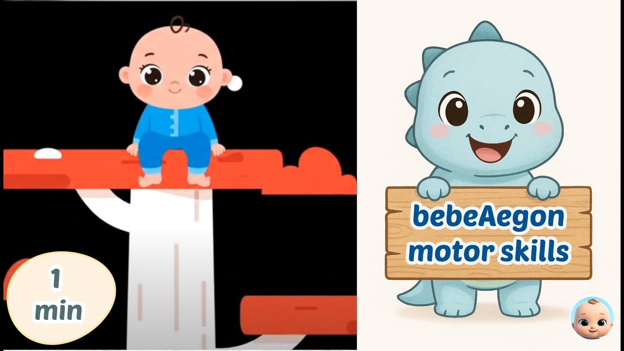 Baby Motor Skills Video 🍼 | Soft Sensory Tummy Time for Newborns (0–6 ...