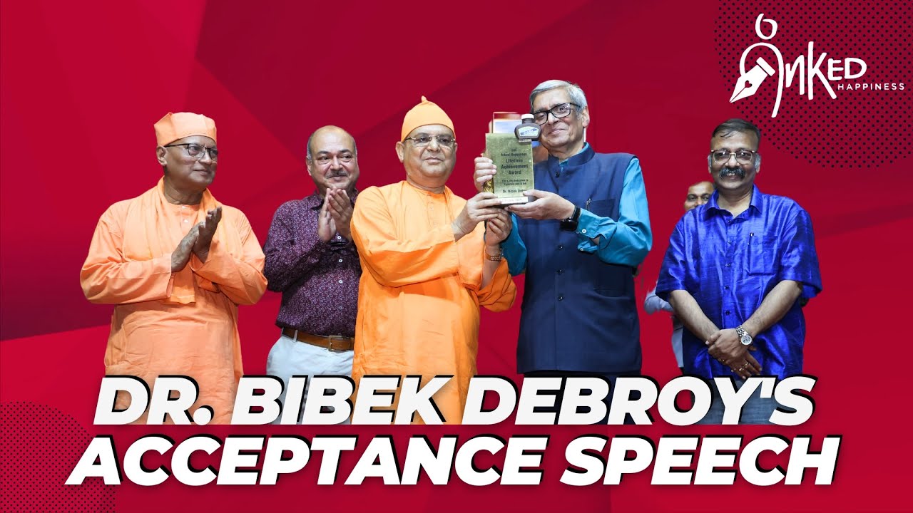 Dr. Bibek Debroy's Acceptance Speech - YouTube