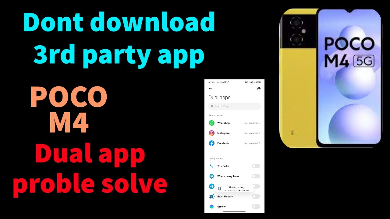 How do I enable dual apps on Poco m4 Pro 5G? | POCO M4 phone dual app ...
