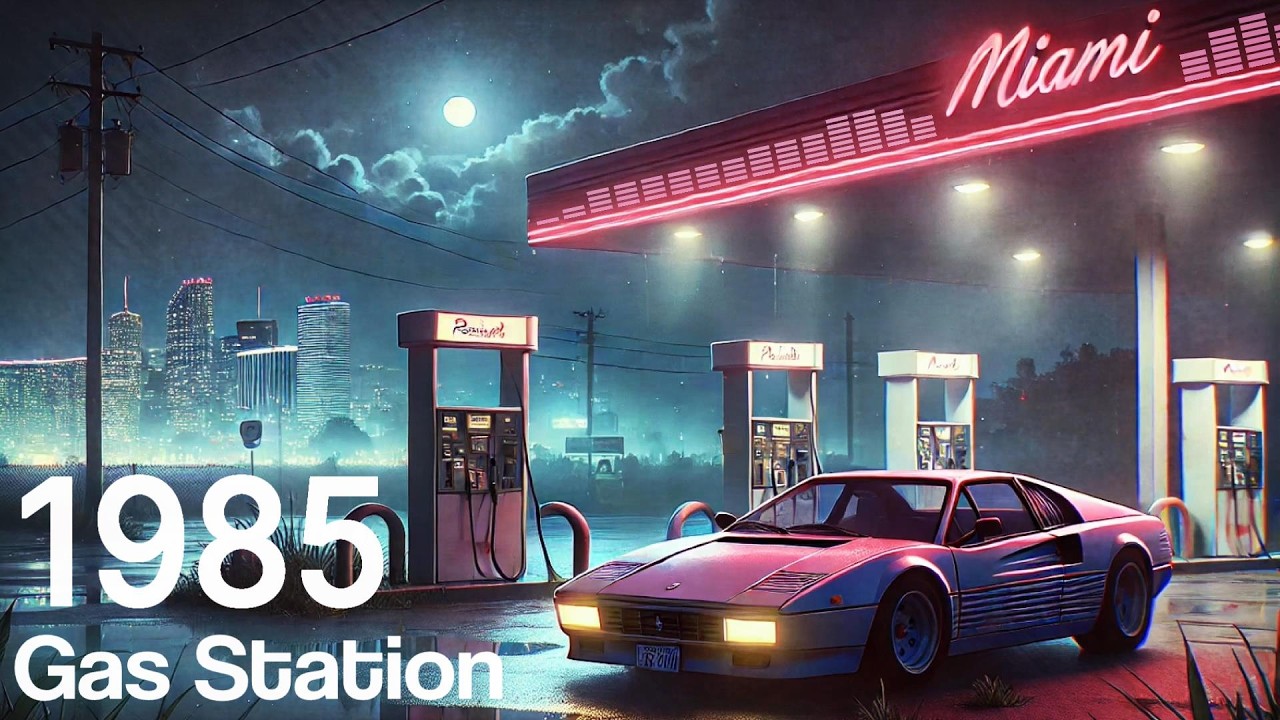 Gas Station 80s - LoFi Synthwave | Retrowave | Cyberpunk - YouTube