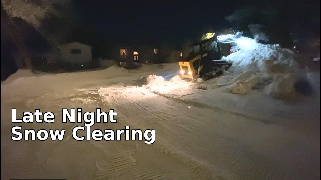 Clearing Tough Windrows – Snow Removal Along Sidewalk for Corner Lot ...