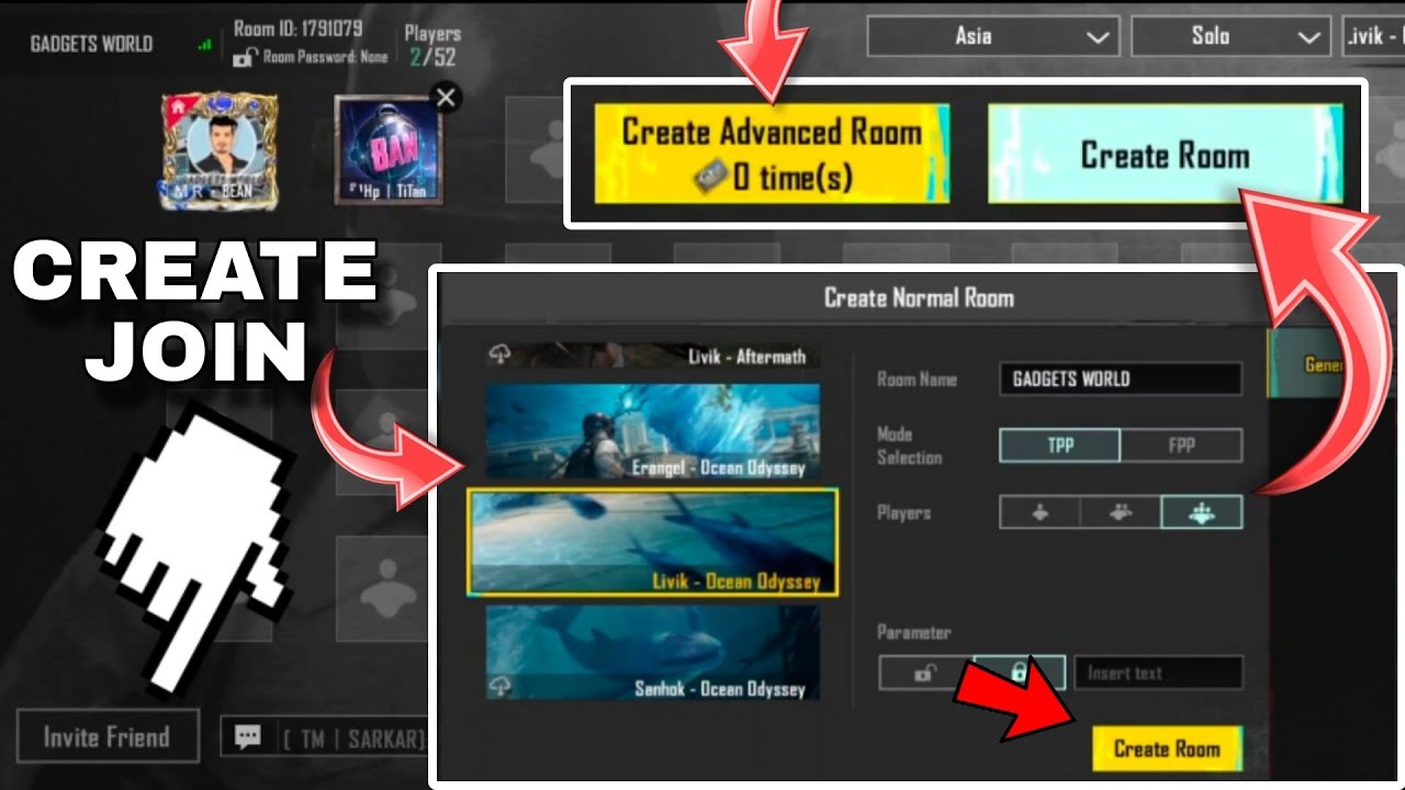 HOW TO MAKE A ROOM IN PUBG MOBILE & BGMI || HOW TO JOIN ROOM IN PUBG ...