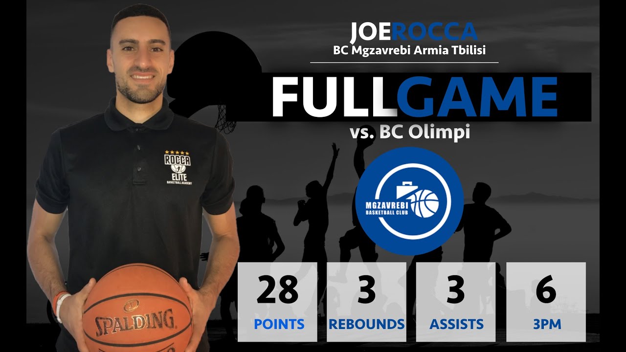 Joe Rocca [#32 Navy Blue] 28 Pts, 3 Reb, 3 Ast, 6 3PM, 2 Stl (Game Film ...