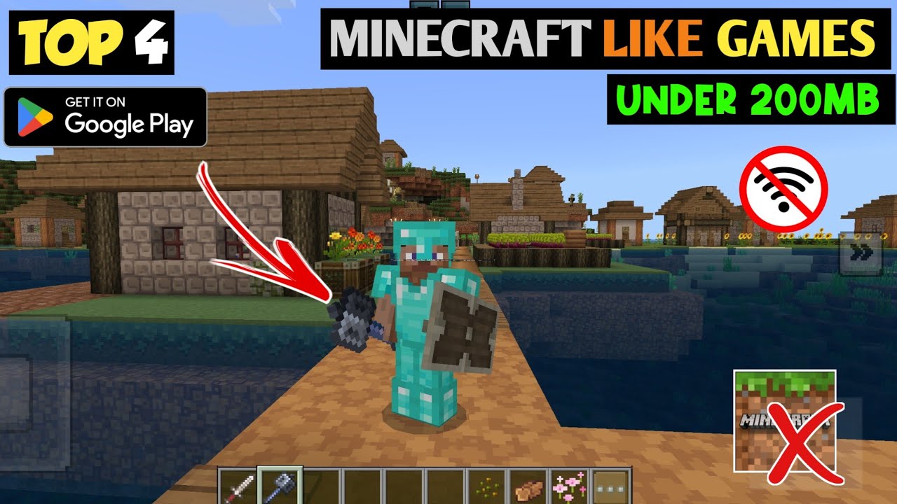 Top 4 Best Games Like Minecraft for Android Under 200MB Offline || Copy ...