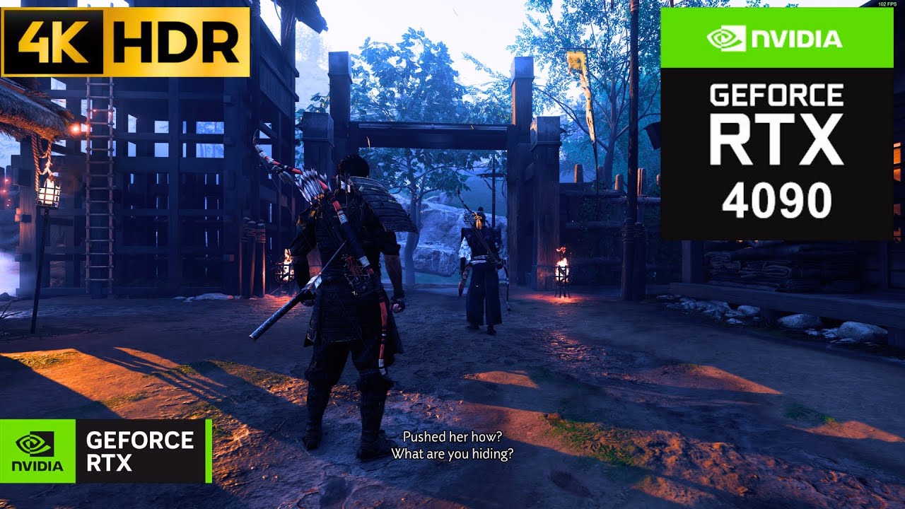 Ghost Of Tsushima | RTX 4090 | 4K | DLSS - YouTube
