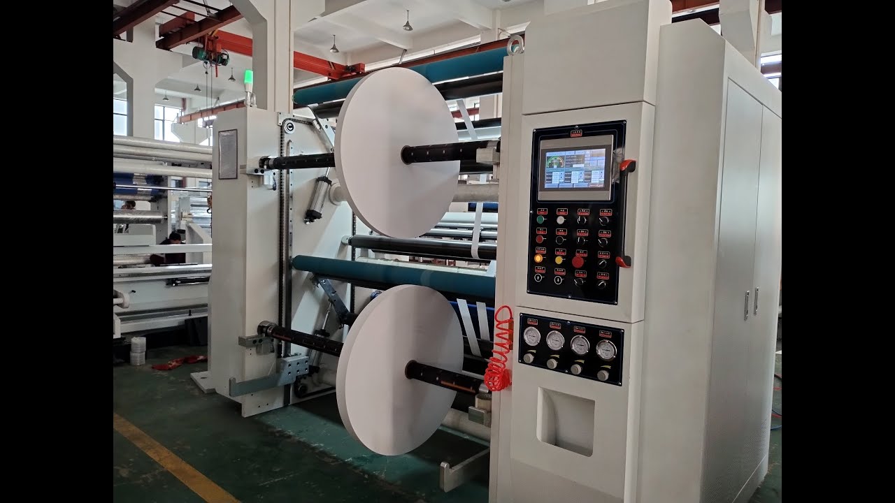 SLA1600 Paper Bag Slitting Rewinding Machine for Making Paper Shopping ...