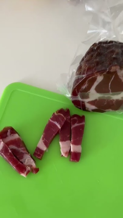 Сыровяленное мясо с вином и специями. Шея коппа, coppa, капоколло ...
