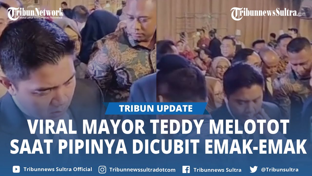 Viral Momen Emak-emak Cubit Pipi Mayor Teddy, Ia Langsung Berpaling dan ...