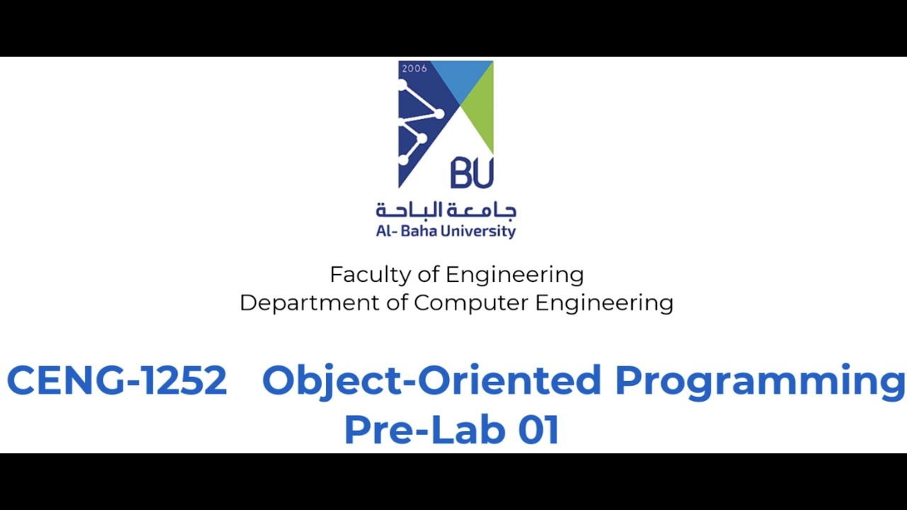 Object Oriented Programming - Pre-Lab 01 - YouTube