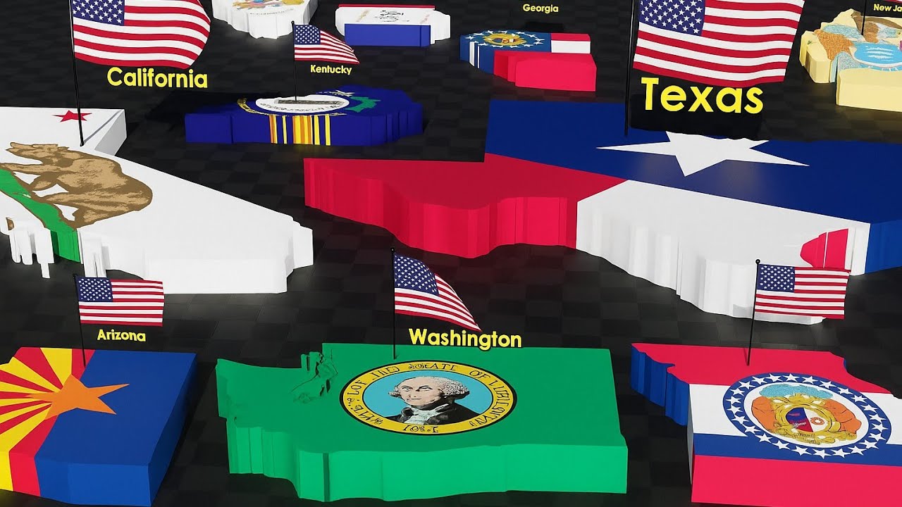 US States Size Comparison 2025 | Which State is the Biggest - YouTube