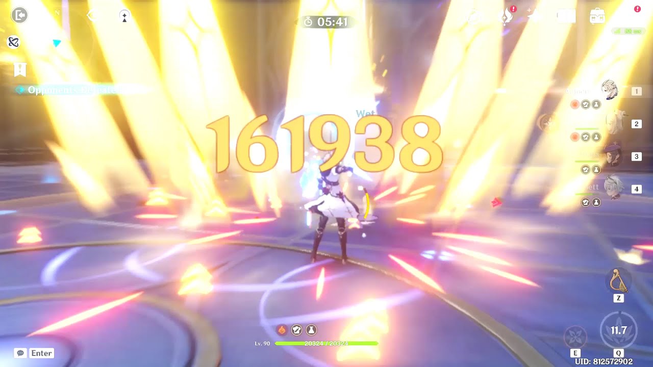 Genshin Impact I 100k Burst Albedo Showcase (w/ buff) 161k dmg - YouTube