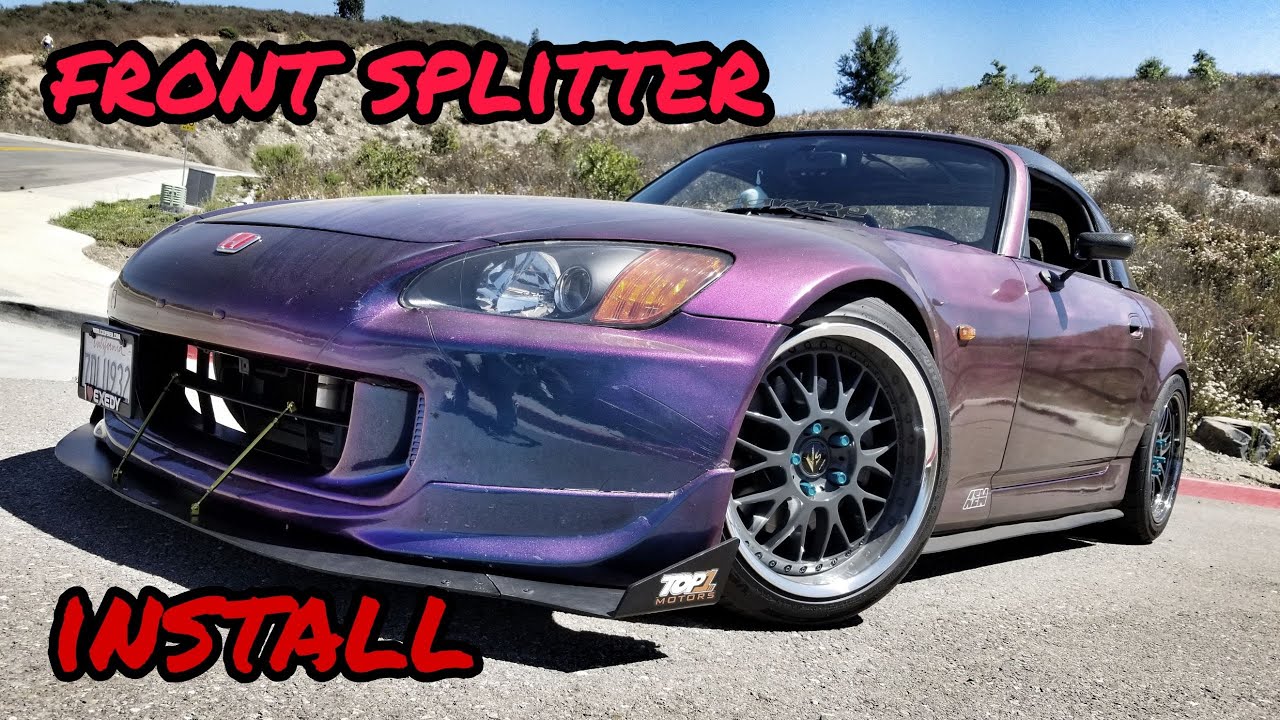 s2000 splitter install - YouTube