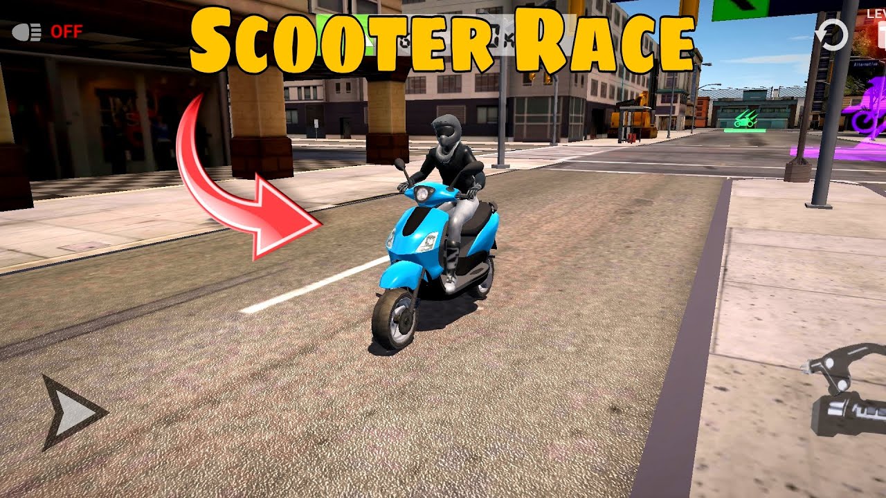 DRAG RACE WITH SCOOTER - YouTube