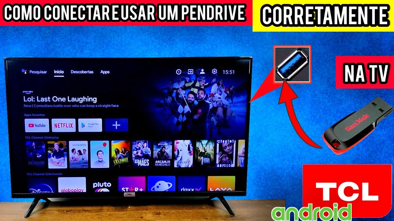 COMO USAR UM PENDRIVE NA TV TCL ANDROID CORRETAMENTE - YouTube