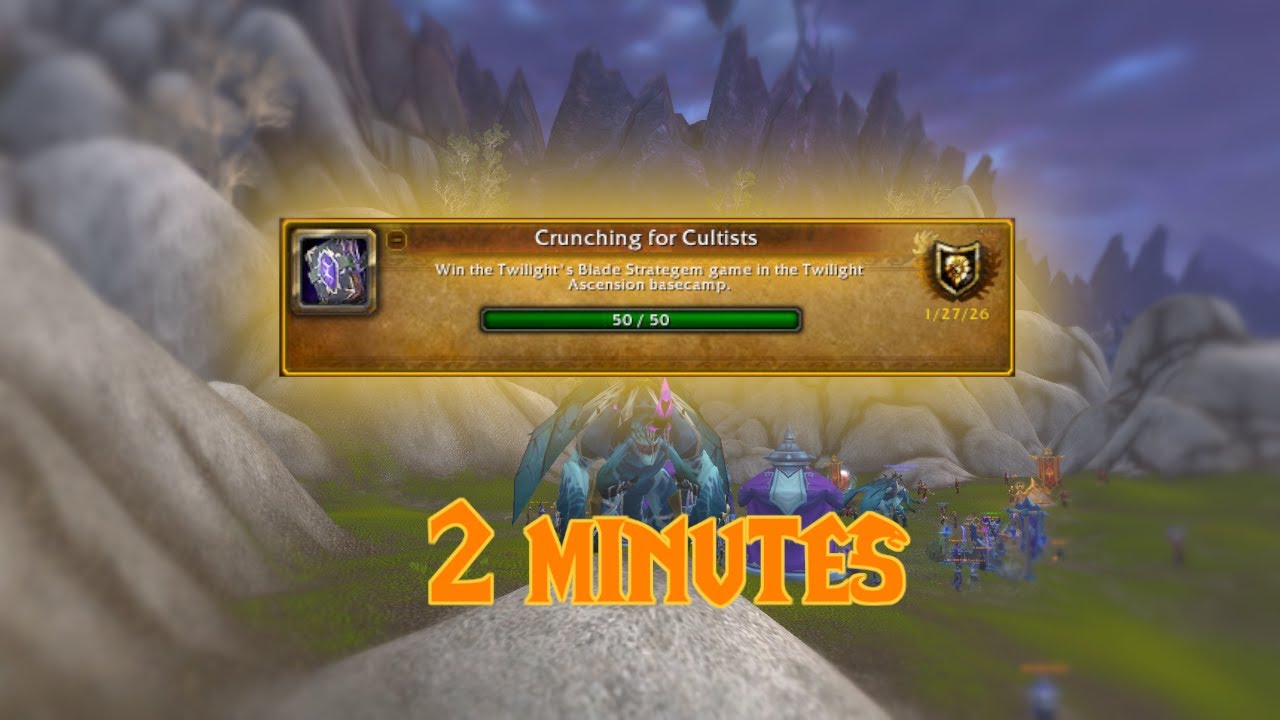How to unlock Crunching for Cultists in under 2 MINUTES in WoW Twilight ...