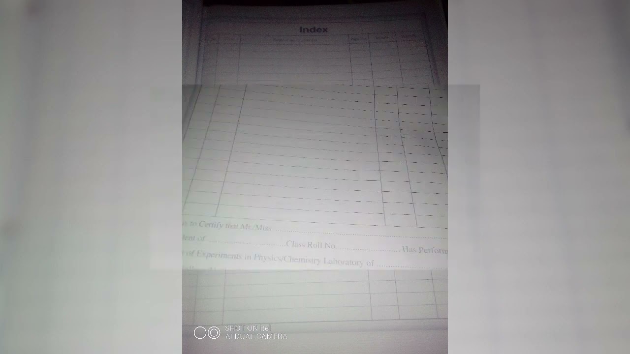 physics and chemistry practical khata - ssc 2022 description box check ...