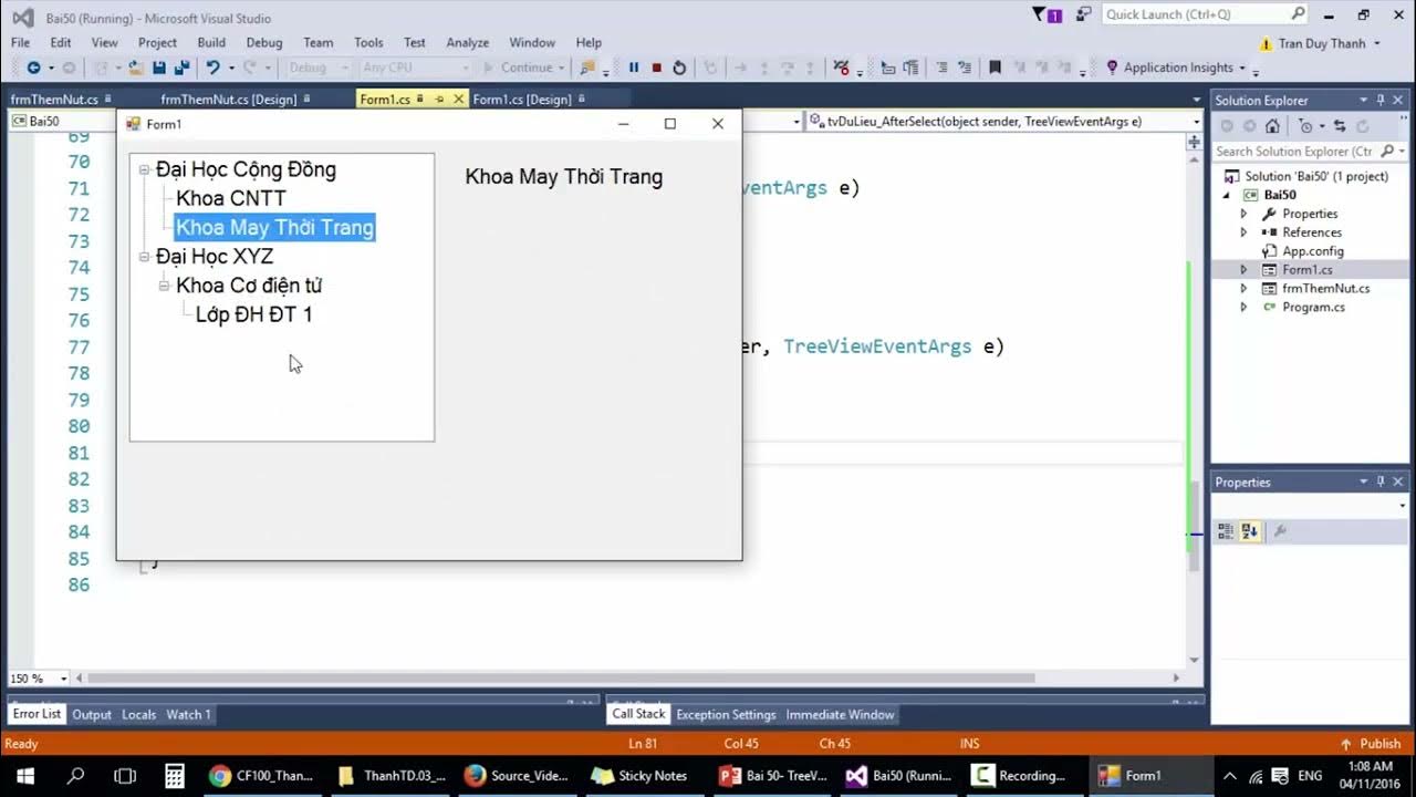 12 - TreeView (P.2) - YouTube