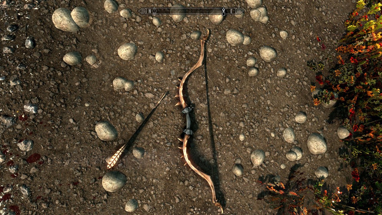 Skyrim SE - Dragonbone Bow - YouTube