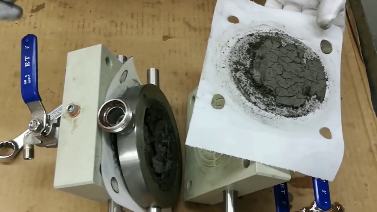 Filtropressa a piastre - Filtro da laboratorio - YouTube