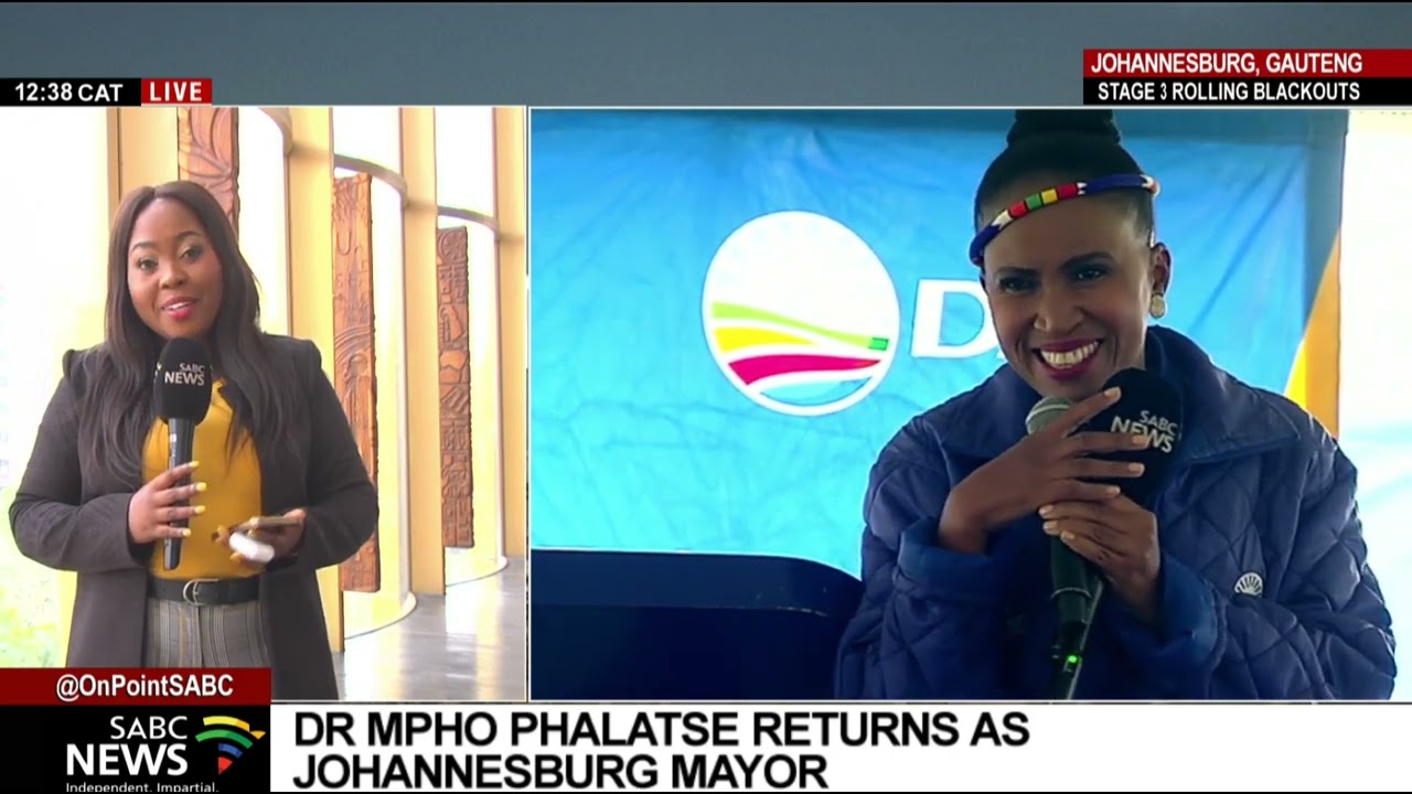 Dr Mpho Phalatse returns as Johannesburg Mayor - YouTube
