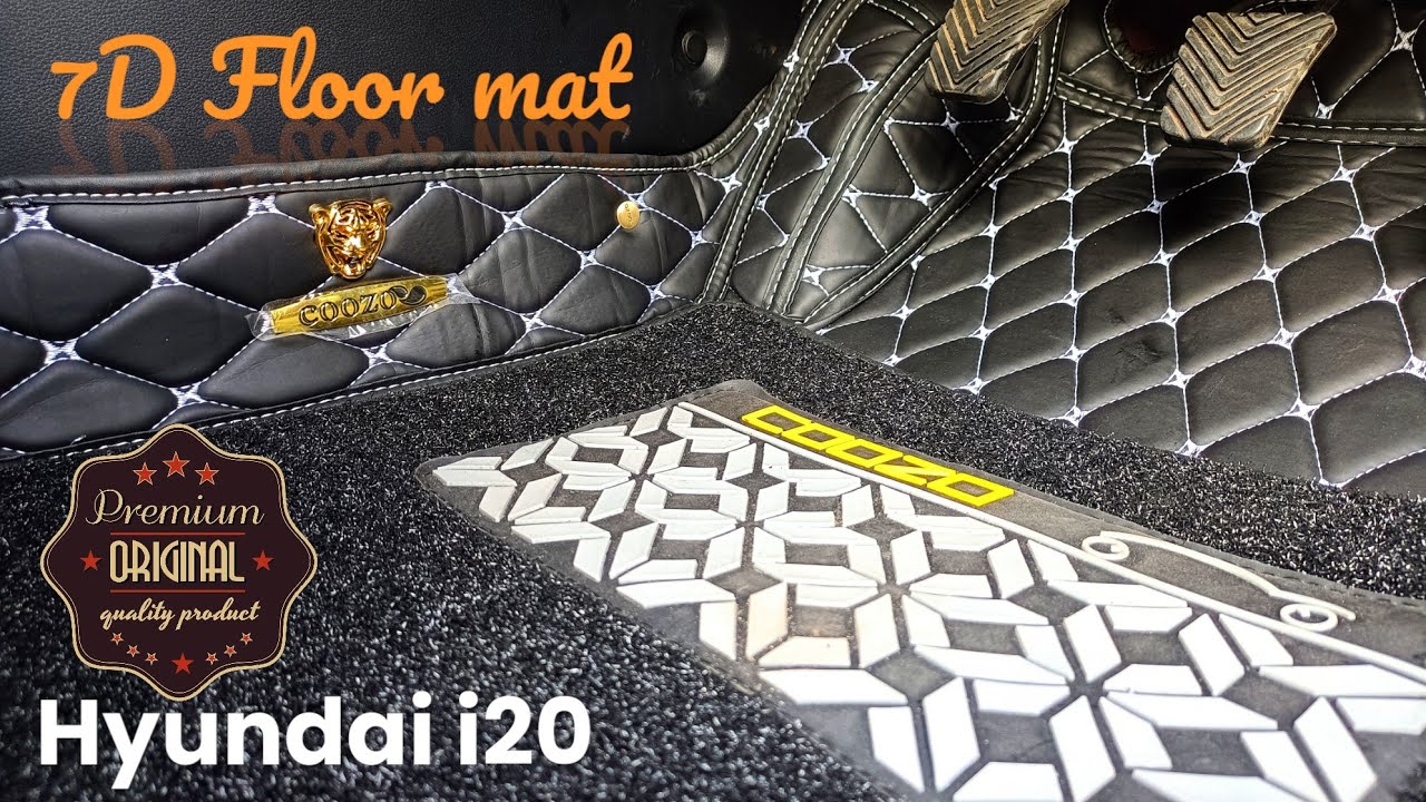 Hyundai i20 Asta 7d mat installation || 7d floor mat installation at ...