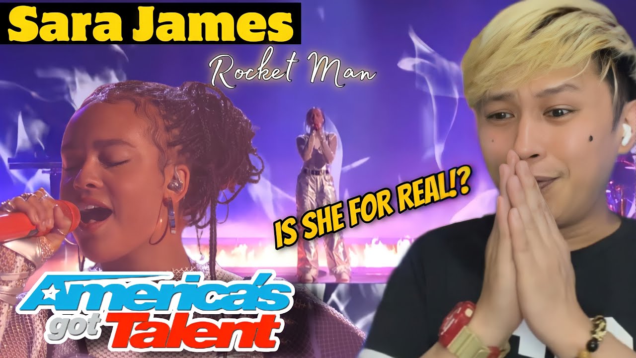 [FIRST TIME TO REACT ] 🇵🇱 Sara James Sings "Rocket Man" by Elton John ...