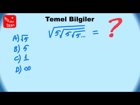 TEMEL BİLGİLER | Sonsuz Karekökten Kurtulma | İç İçe Karekök