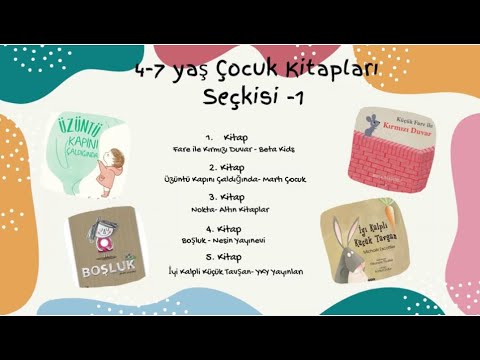 4-7 yaş 5 Kitap Önerisi #1
