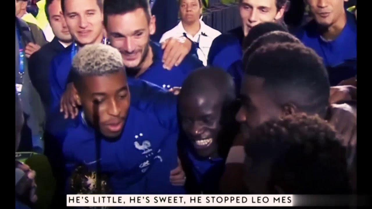 The Whole Nation Of France Singing Ngolo kante Song! - YouTube