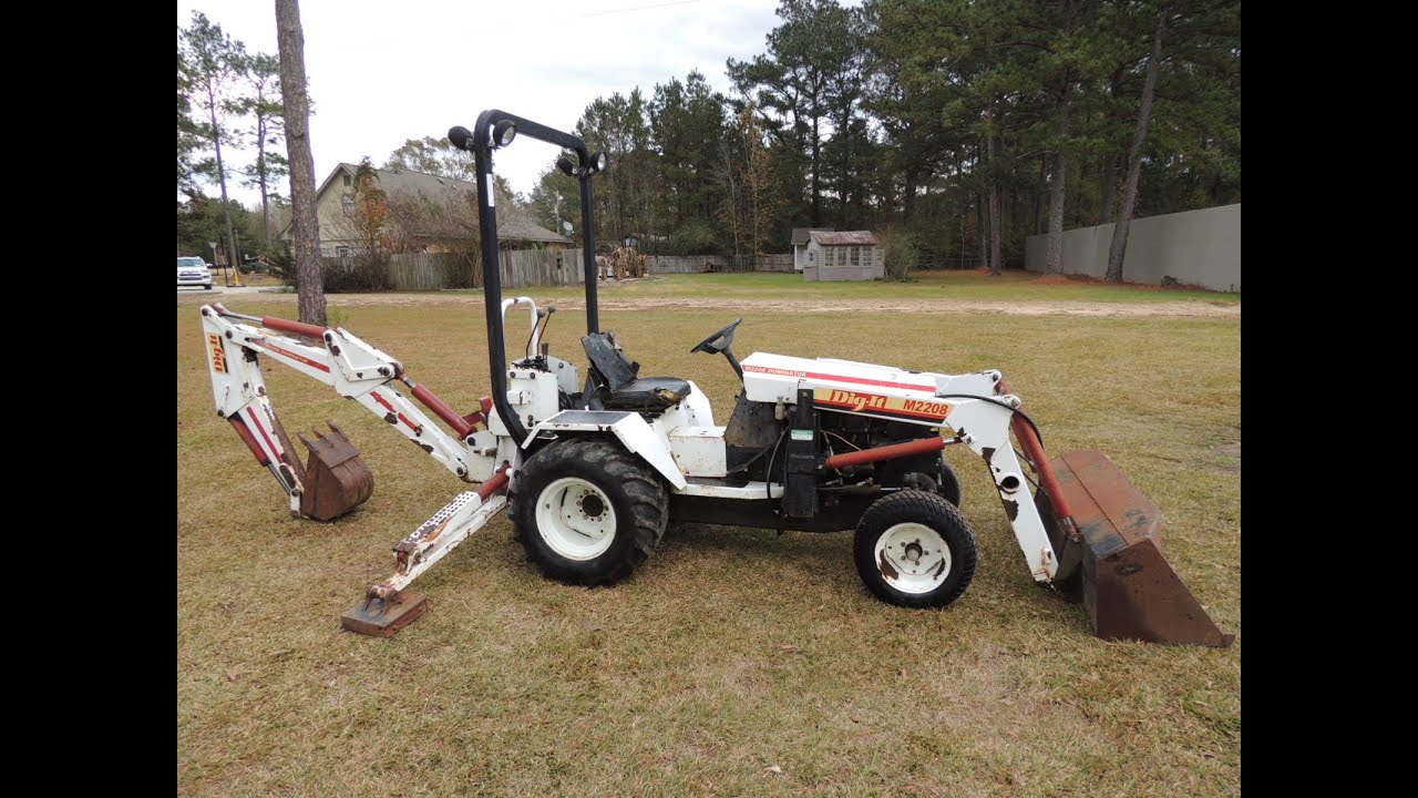 Dig It M2208 Dominator 2WD Mini Loader Backhoe SN136 - YouTube
