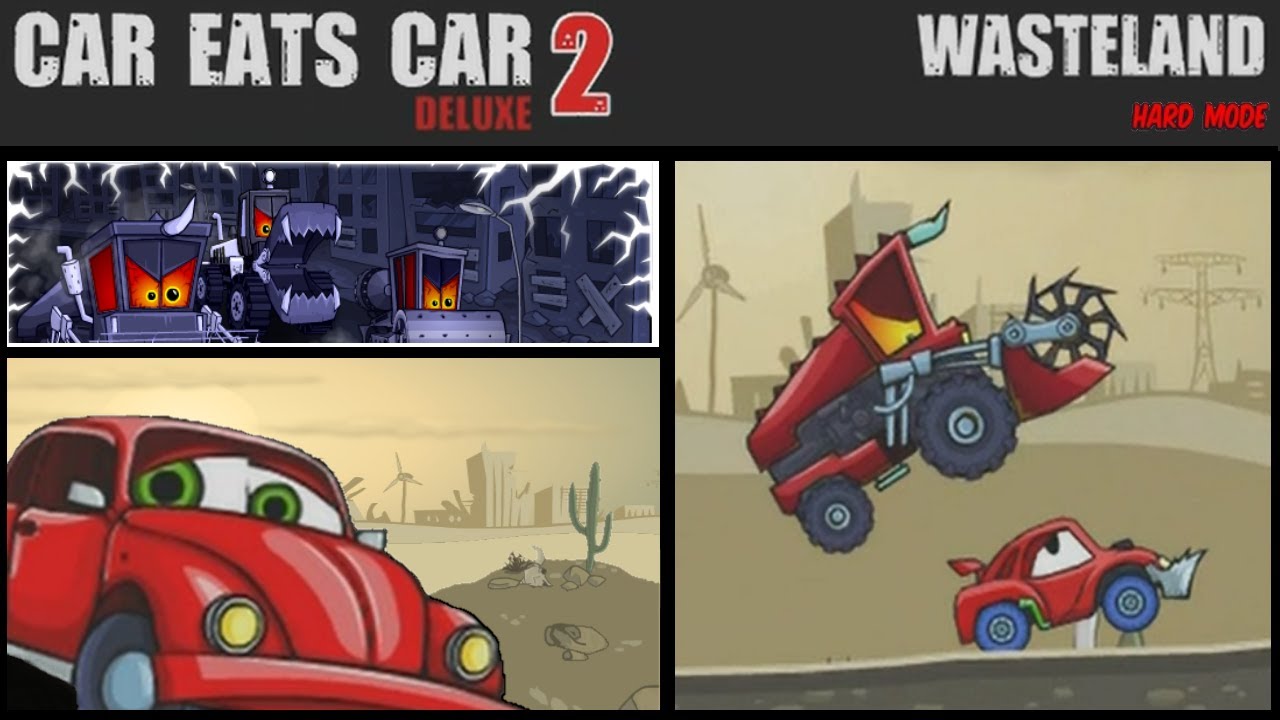 Begining WasteLand, fighting Slasher BOSS | Car Eats Car 2 Deluxe ...