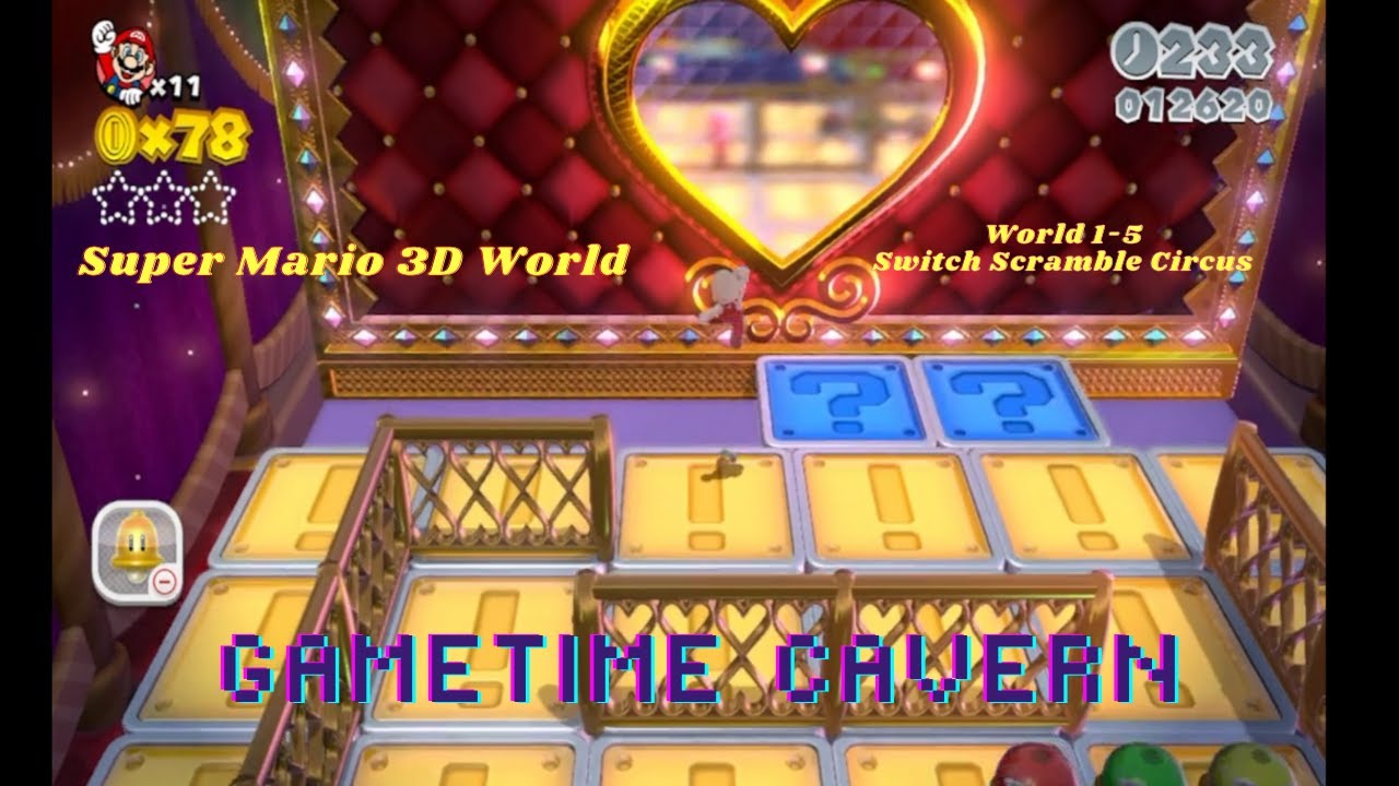 Super Mario 3D World | World 1-5 Switch Scramble Cirucs | Nintendo Wii ...