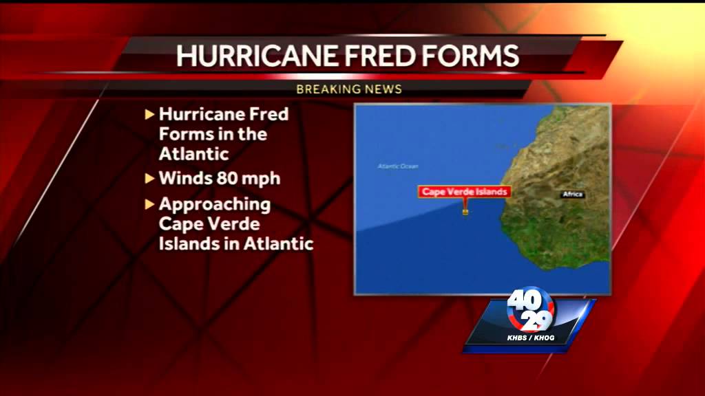 Breaking News: Hurricane Fred forms in the Atlantic Ocean - YouTube