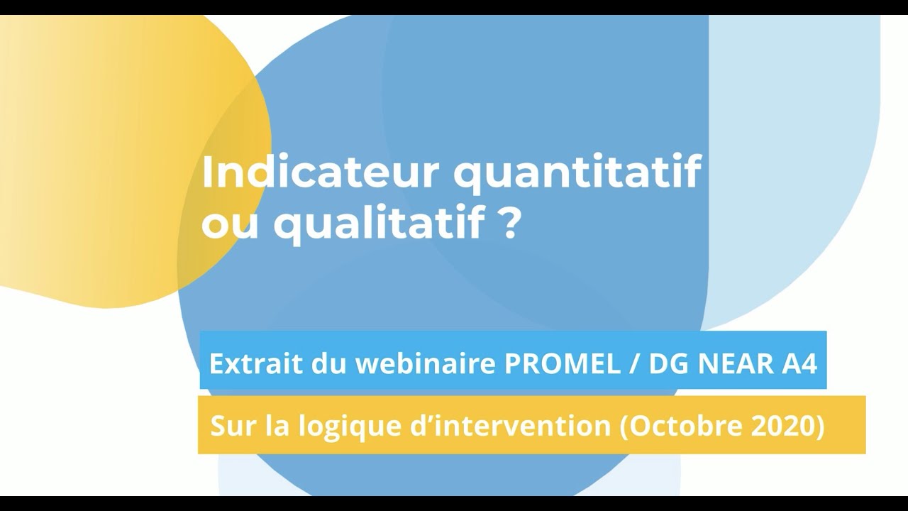 Indicateur quantitatif ou qualitatif ? - YouTube