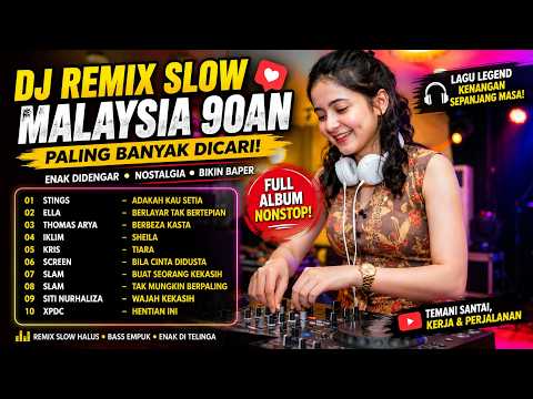 DJ Remix Slow Malaysia 90an Paling Banyak Dicari 🎧 Tiara, Sheila, Berbeza Kasta & Bila Cinta Didusta