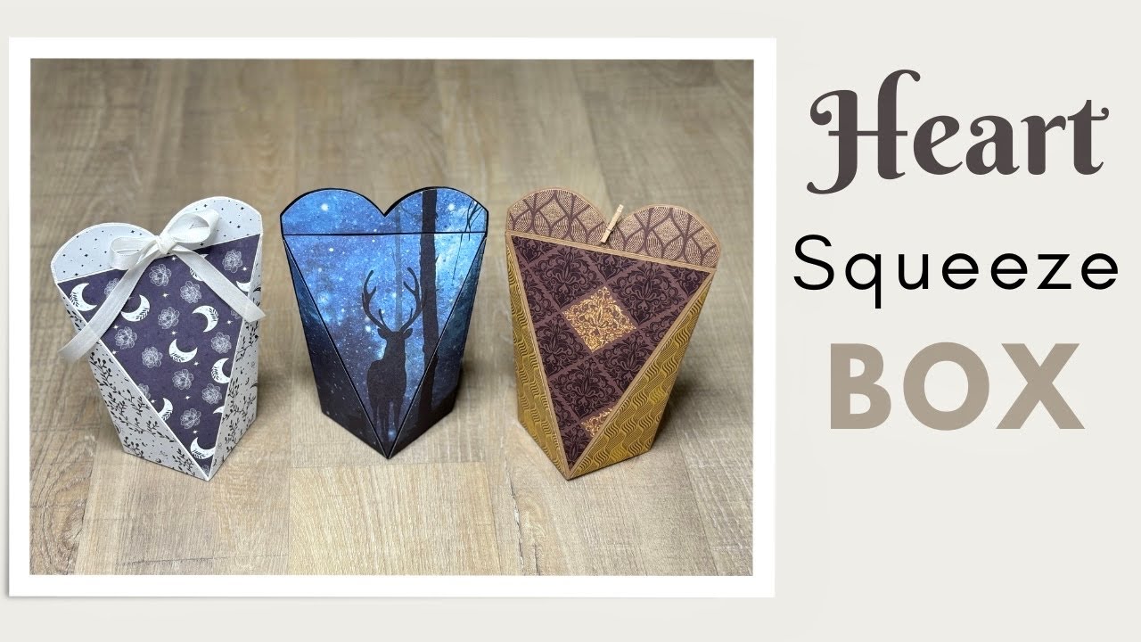 DIY Heart Squeeze Box | Paper Gift Box - YouTube
