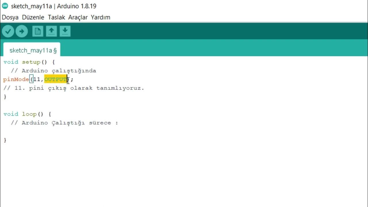 Robotik Kodlama: Yanıp Sönen Led Devresi(Arduino Ide Yazılımı İle ...