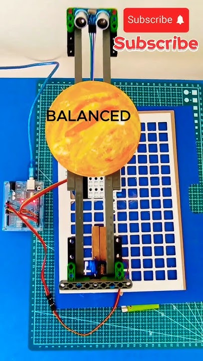 Balancing System with Distance Sensor - Arduino and Servo Motor Project ...