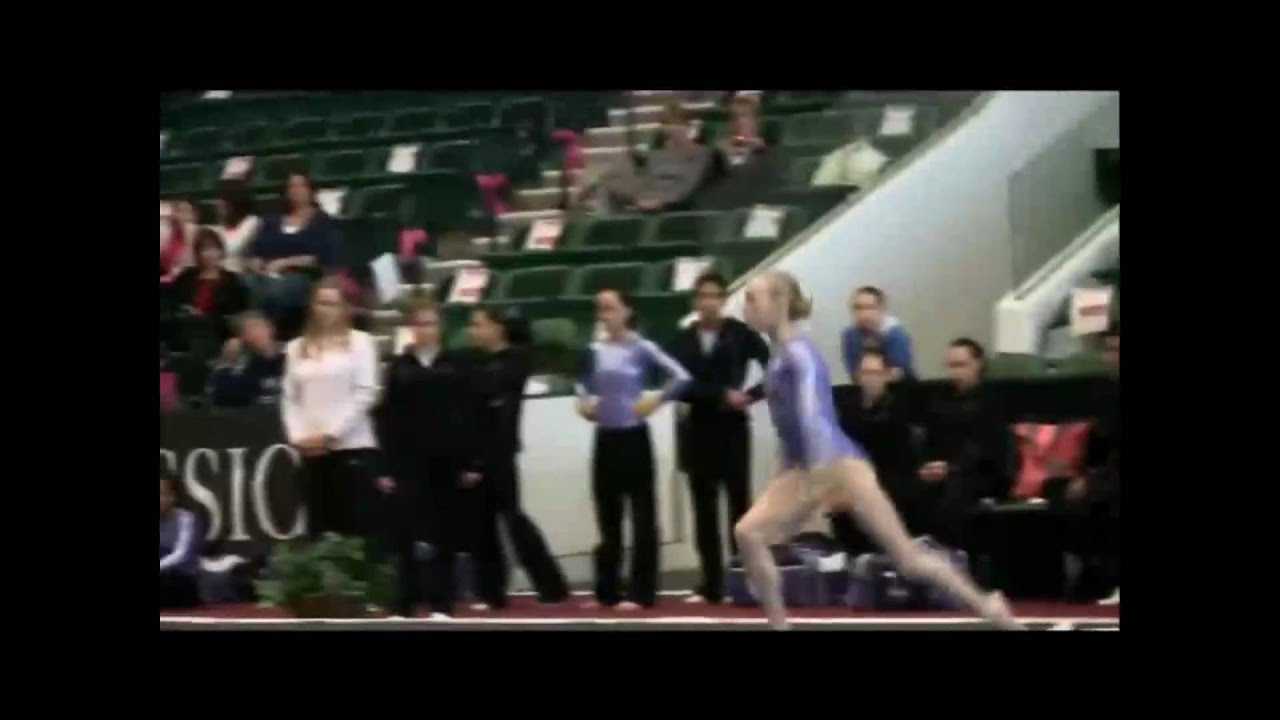 FX Hayley Sanders FX 1st Level 10 2010 WOGA CLASSIC - YouTube